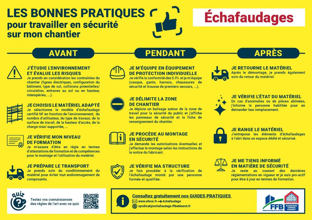 Réglementation au travail en hauteur - Layher France échafaudage